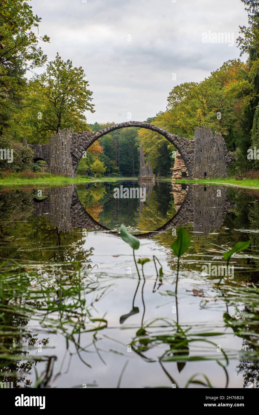 Rakotzbrücke, devils bridge in Germany Stock Photo - Alamy