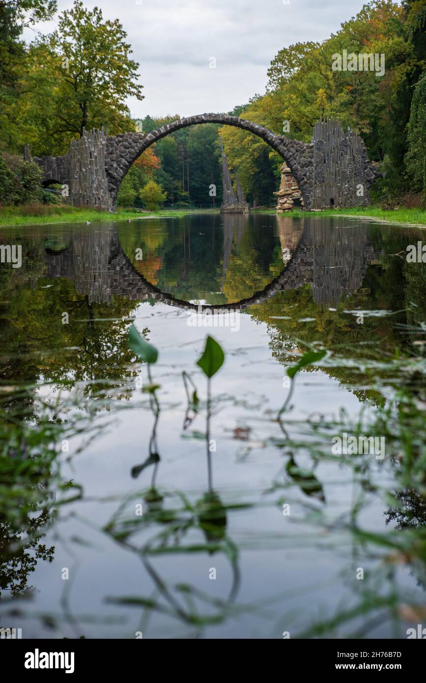 Rakotzbrücke, devils bridge in Germany Stock Photo - Alamy