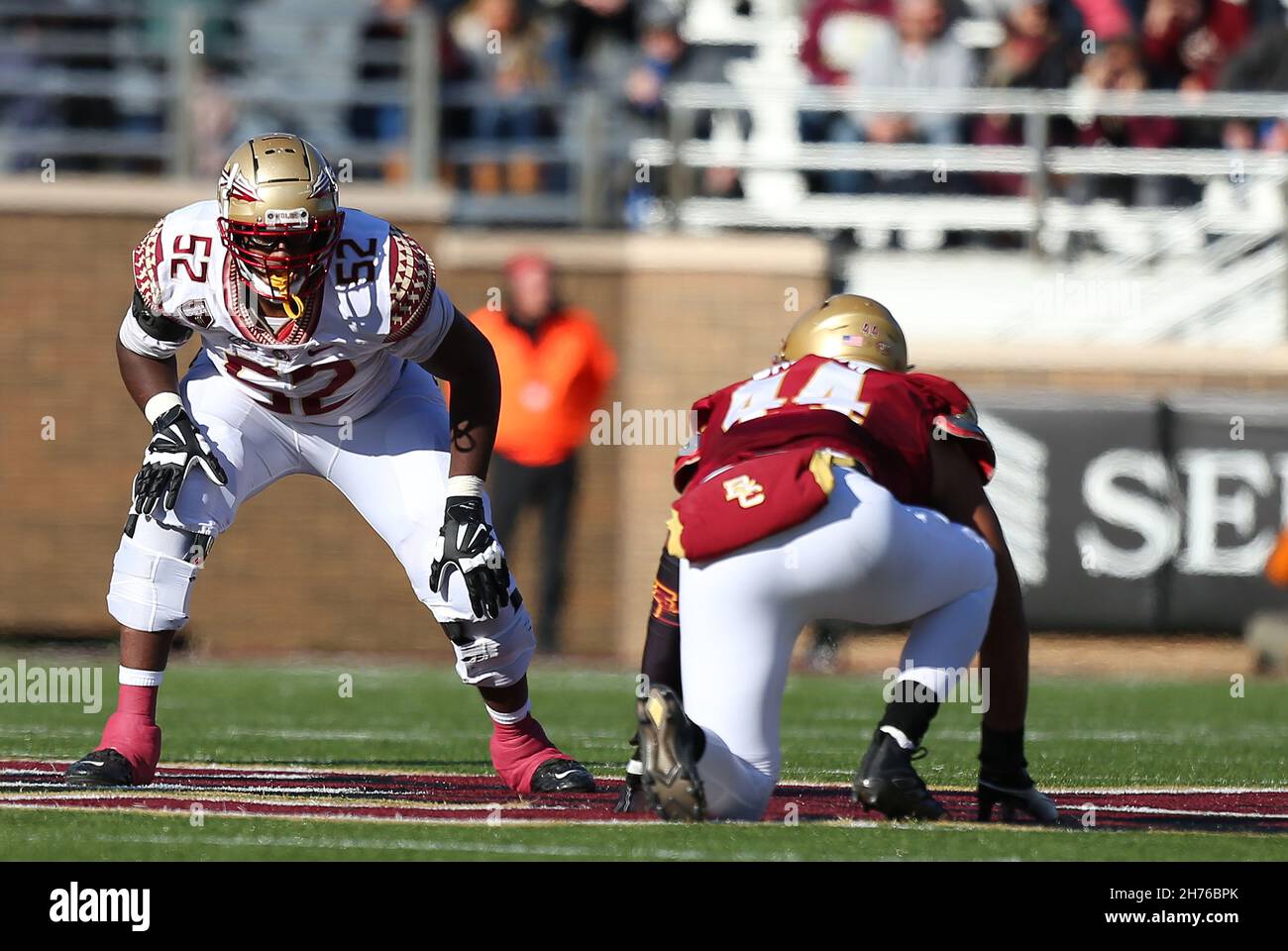 Alumni Stadium. 20th Nov, 2021. MA, USA; Florida State Seminoles ...