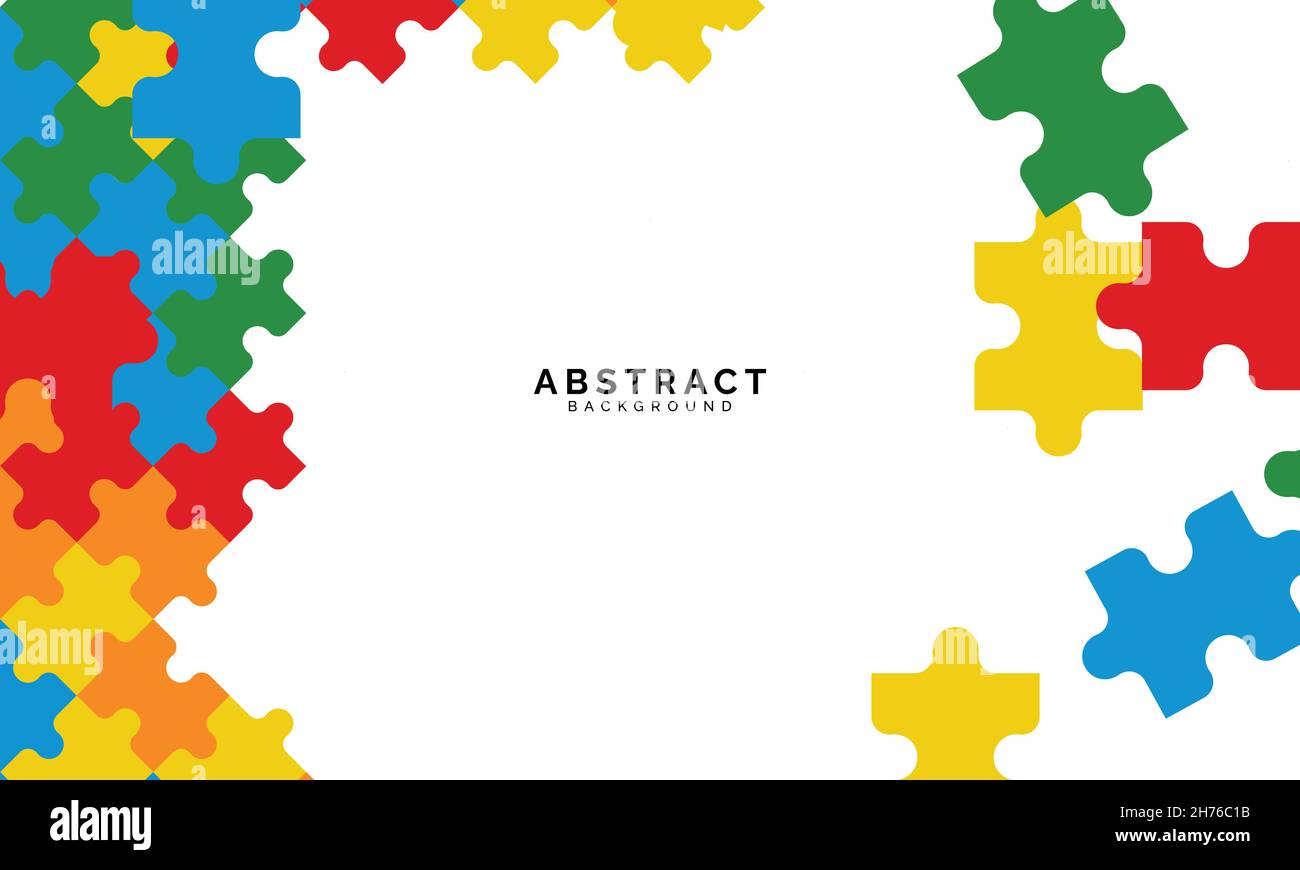 Puzzle Background abstract many color template Stock Vector Image & Art ...