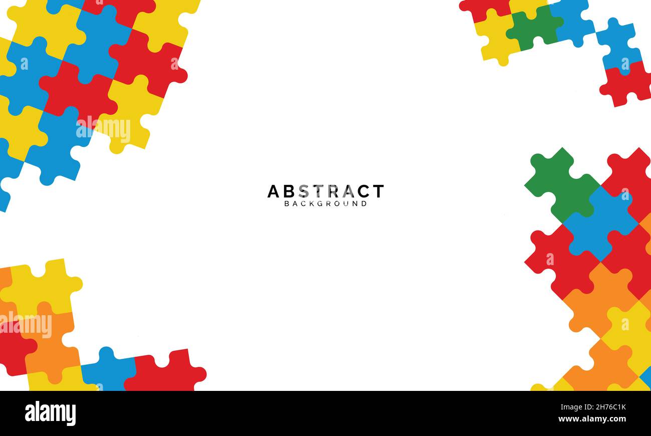 Puzzle Background Multi Color Template Stock Vector Image & Art - Alamy
