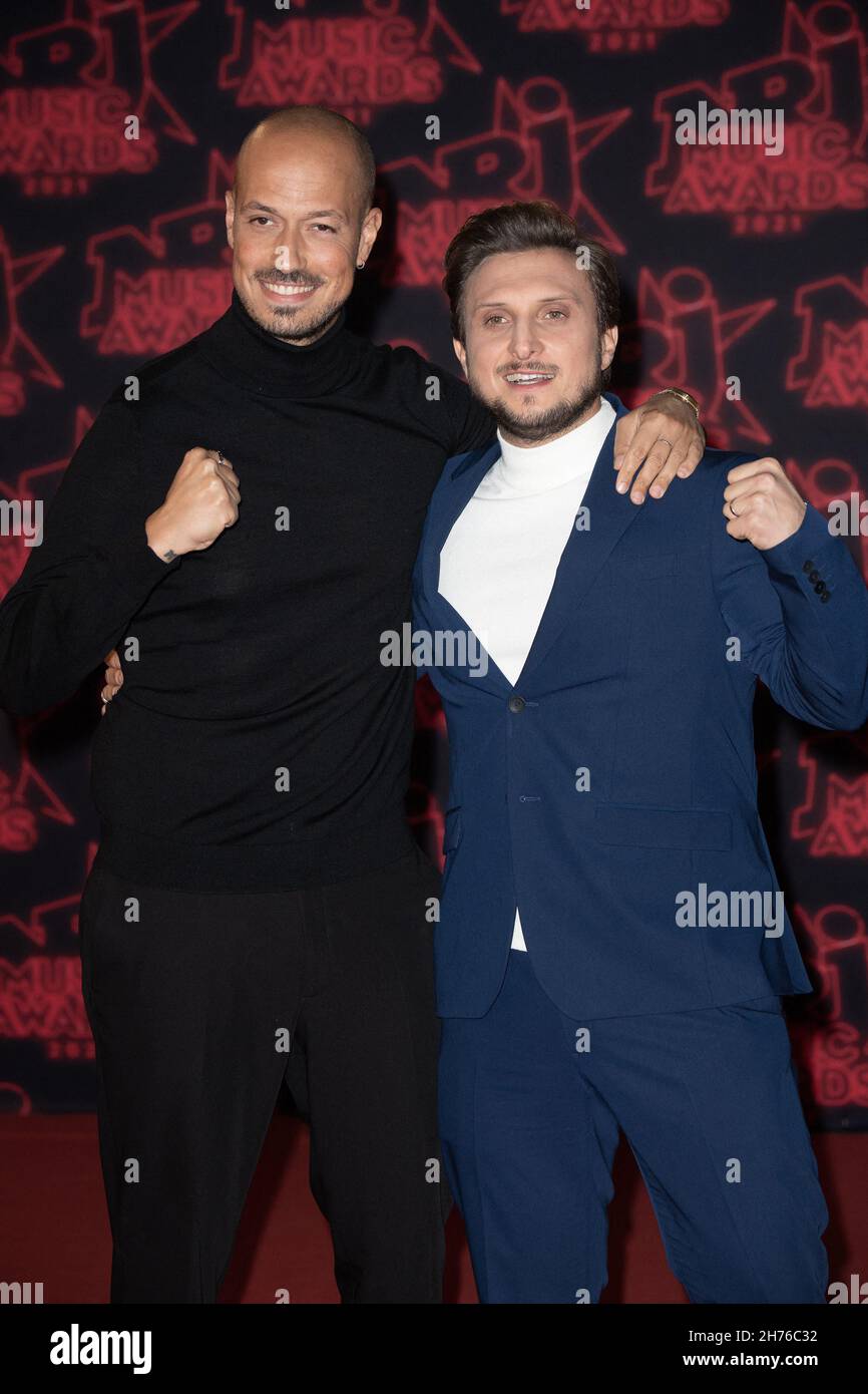 Carlito and McFly attend the 22nd NRJ Music Awards, on November 20 ...