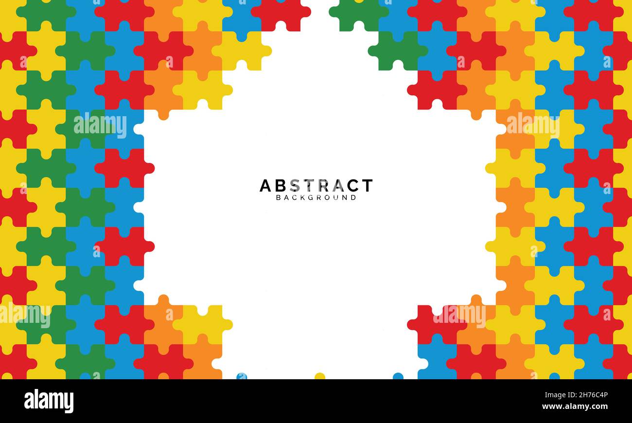 Multi Color Puzzle Background Stock Vector Image & Art - Alamy