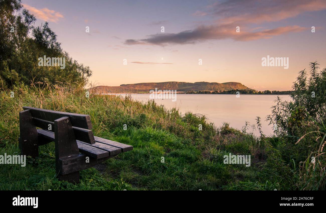 Bench reflection scenic water hi-res stock photography and images - Alamy