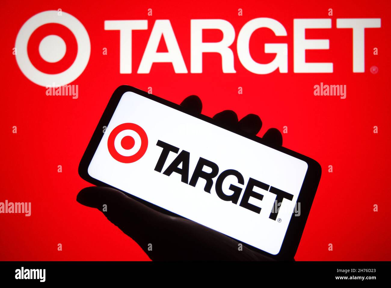 In this photo illustration, Target Corporation logo seen on a ...