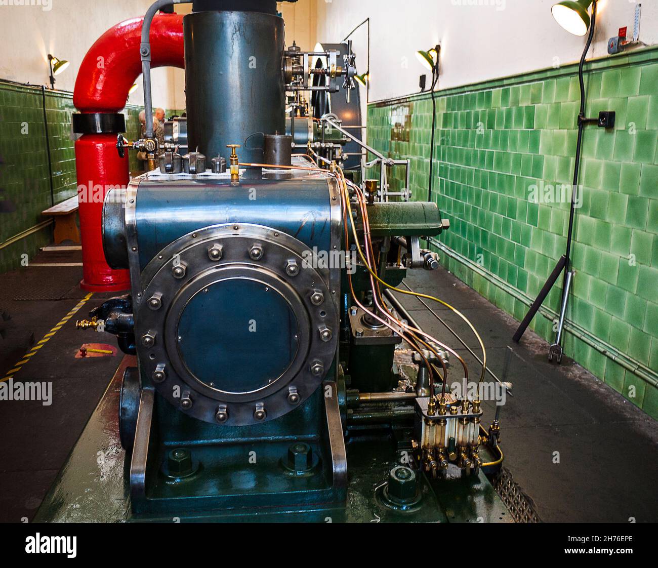 These were the steam engines and flywheels that powered the looms that ...