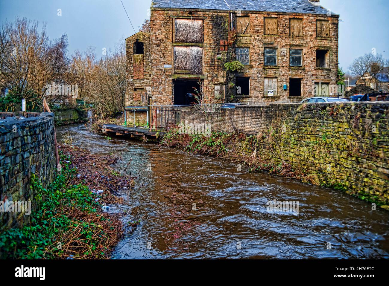 Cuckoo Mill Burnley in Lancashire lies at the confluence of the River ...