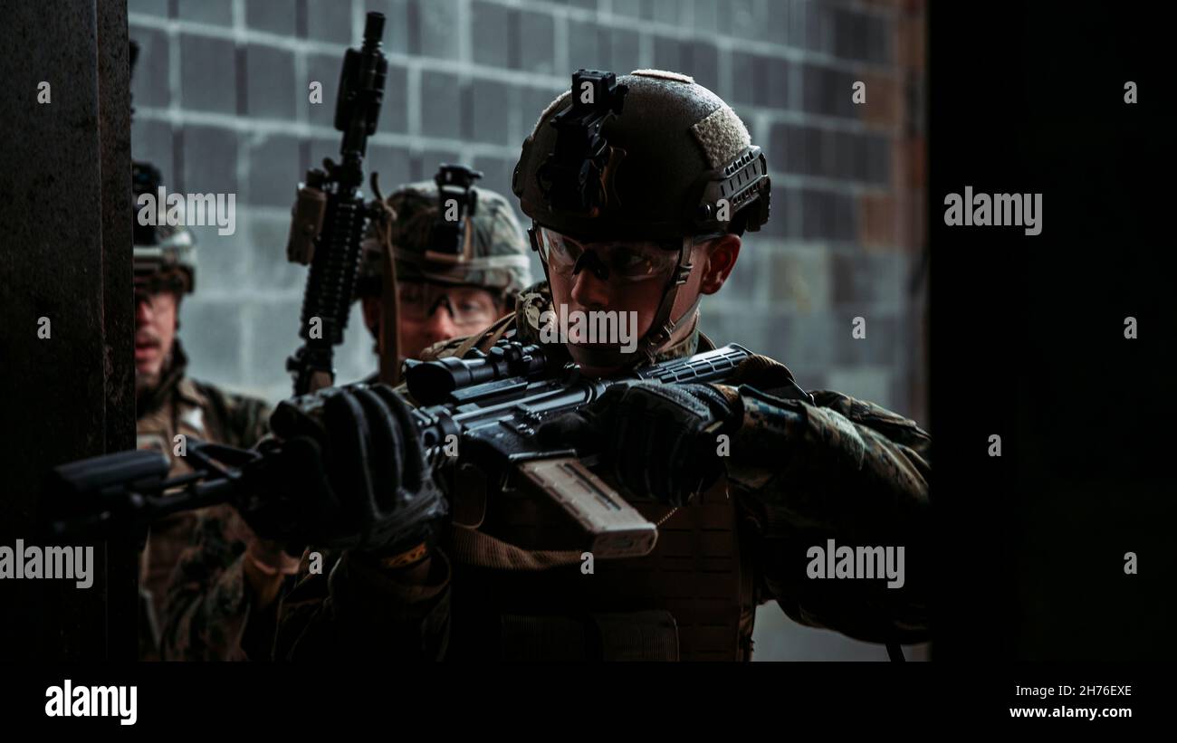 U.S. Marine Corps Lance Cpl. Ethan Shea, a native of Omaha, Neb., and a ...