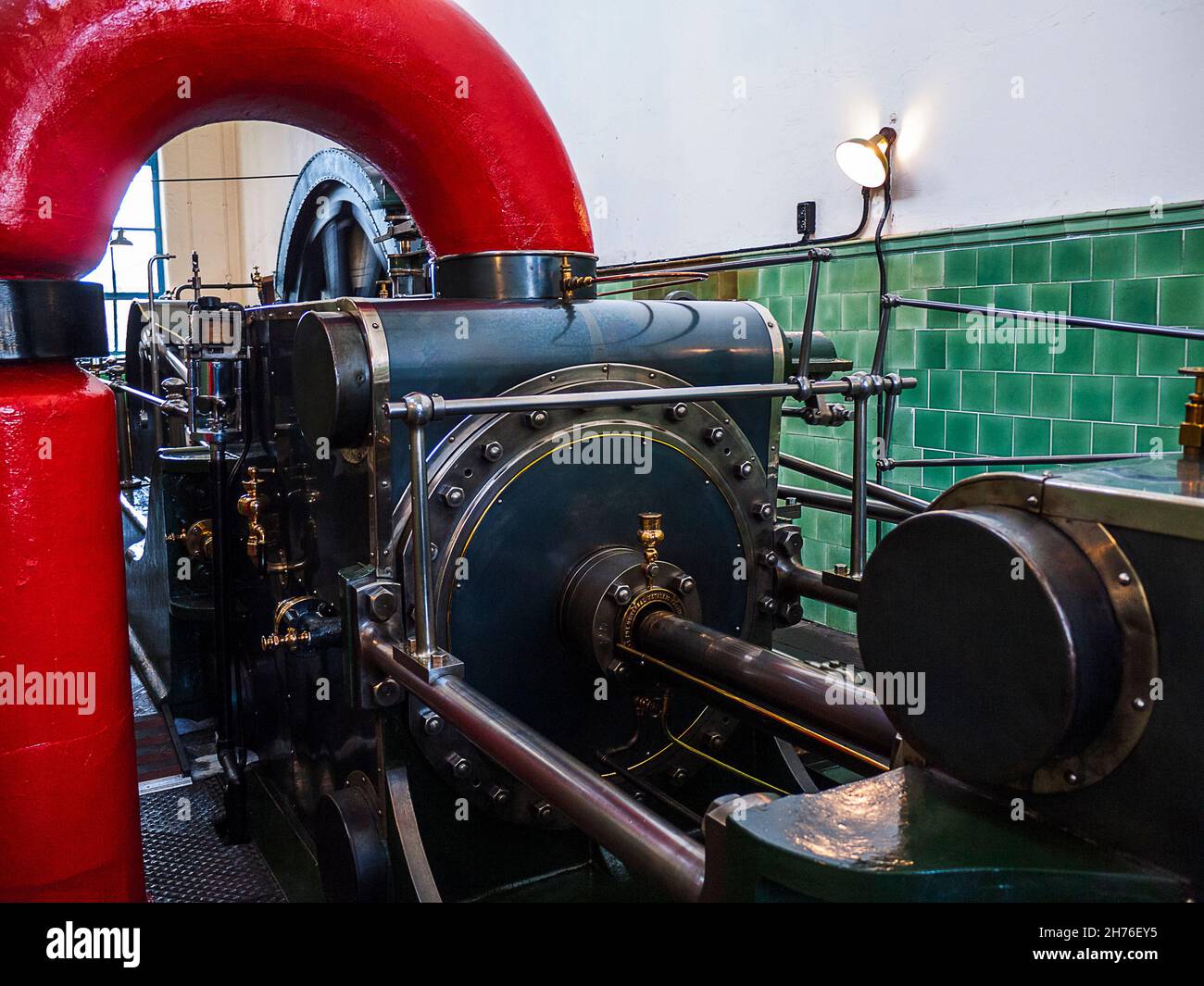 These were the steam engines and flywheels that powered the looms that ...