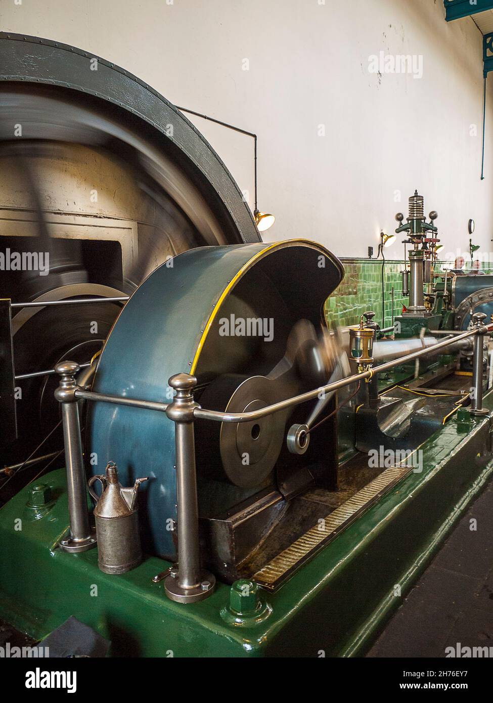 These were the steam engines and flywheels that powered the looms that ...