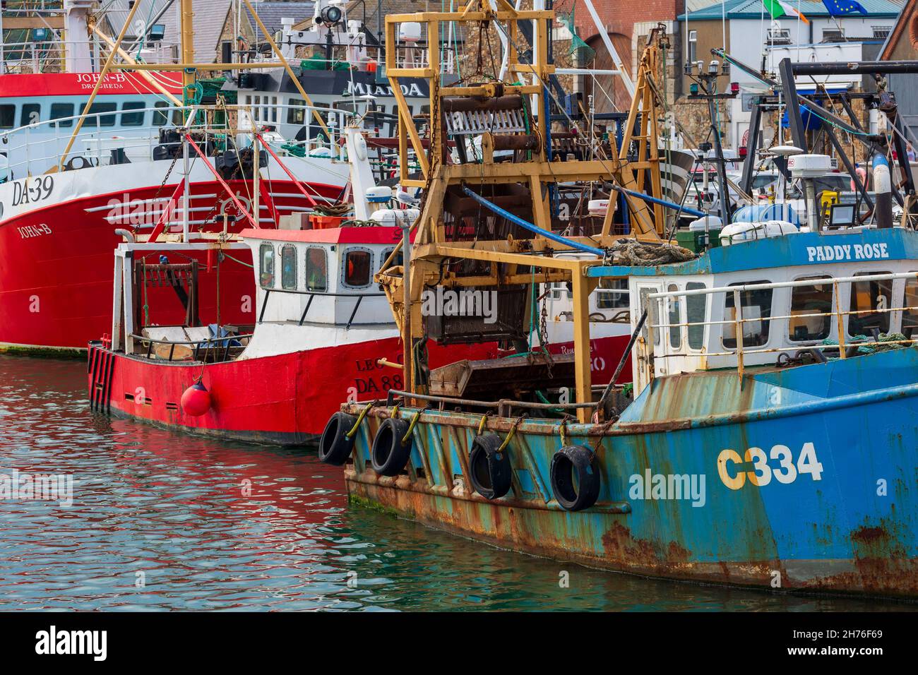 Fishing boats in Howth, County Dublin, Ireland Stock Photo - Alamy