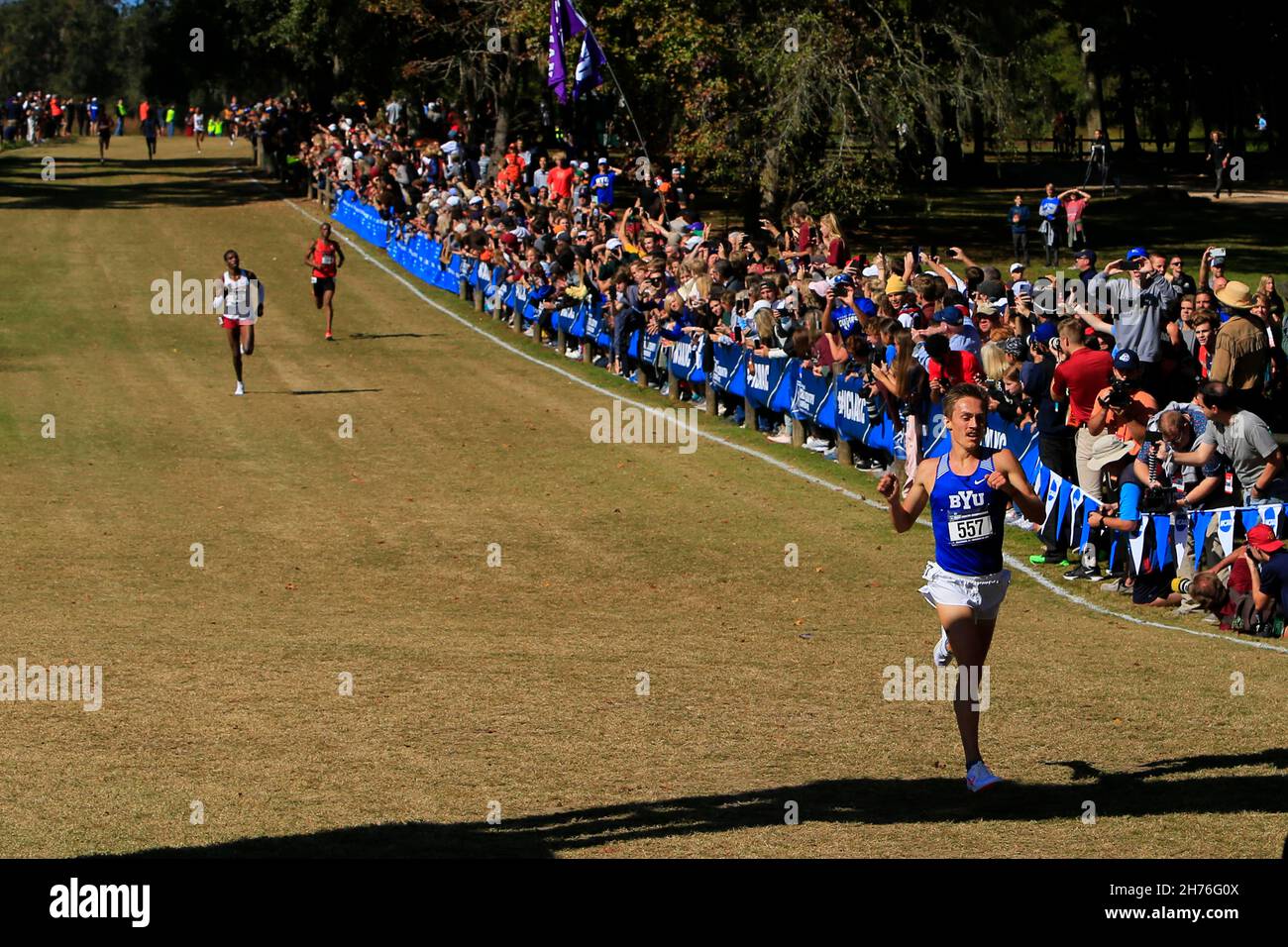 Conner Mantz of BYU wins the men's race in 28:33.1 during the NCAA ...