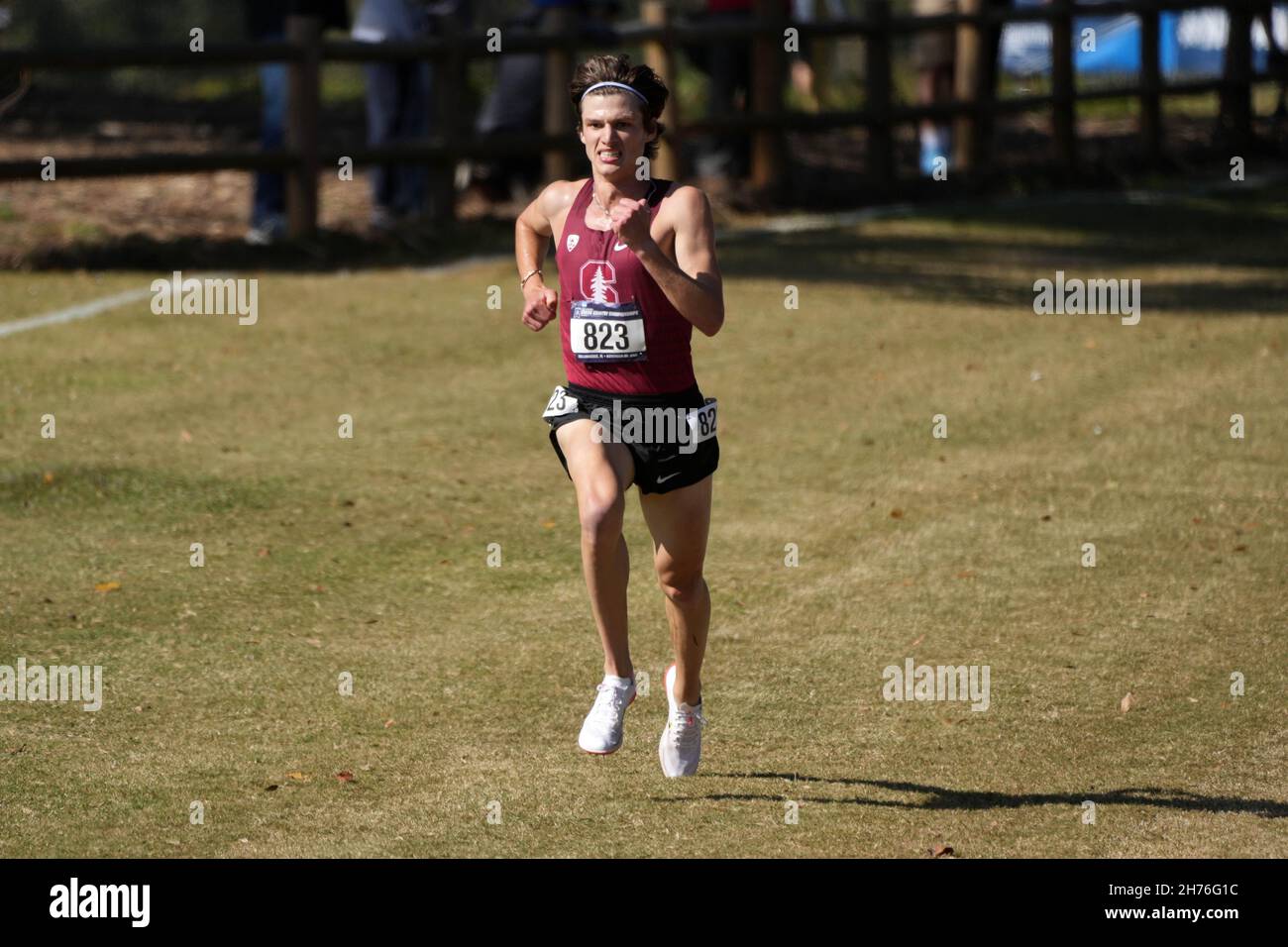 Charles Hicks of Stanford places fourth in the men's race in 18:47.2 ...