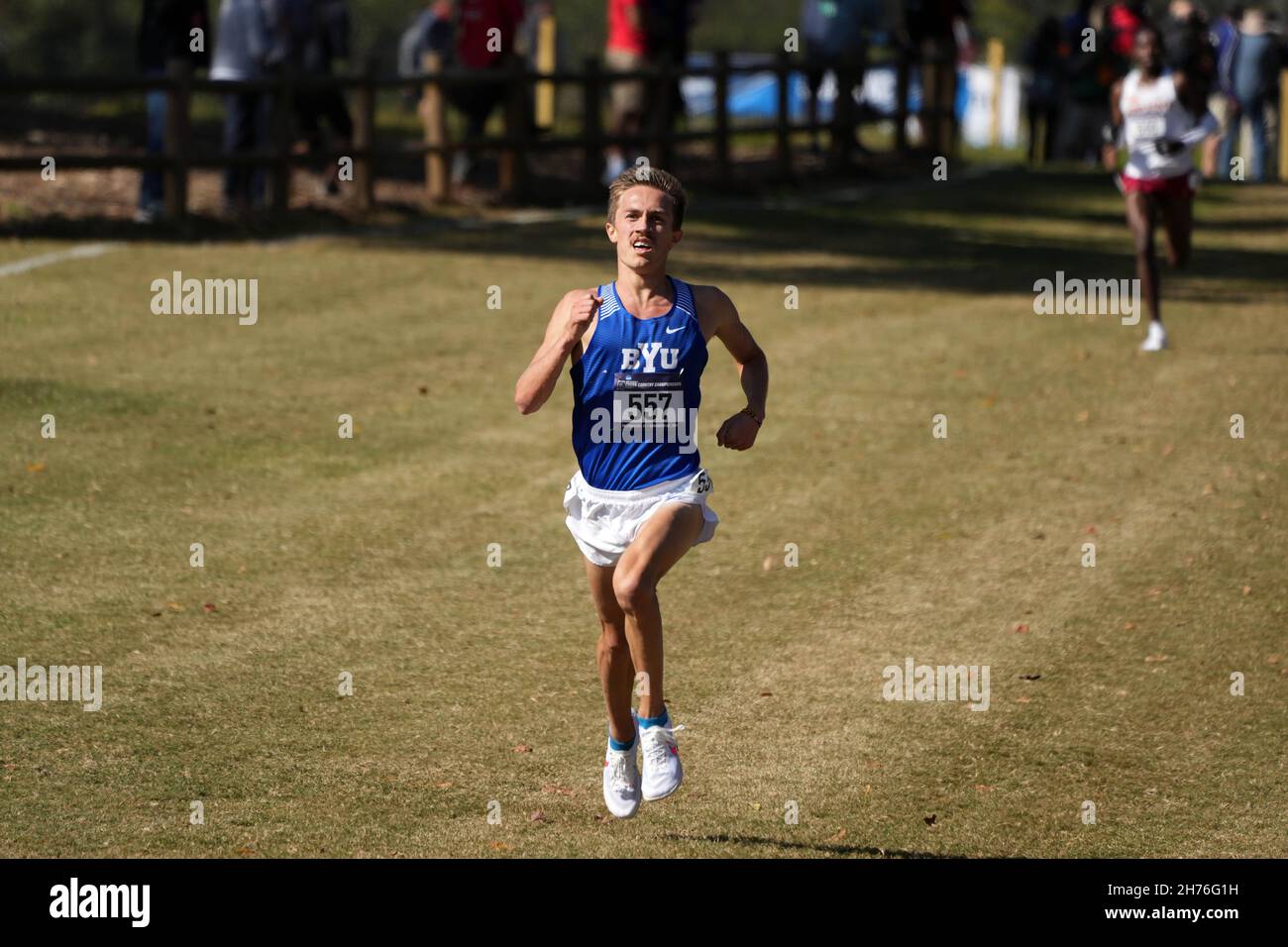 Conner Mantz of BYU wins the men's race in 28:33.1 during the NCAA ...