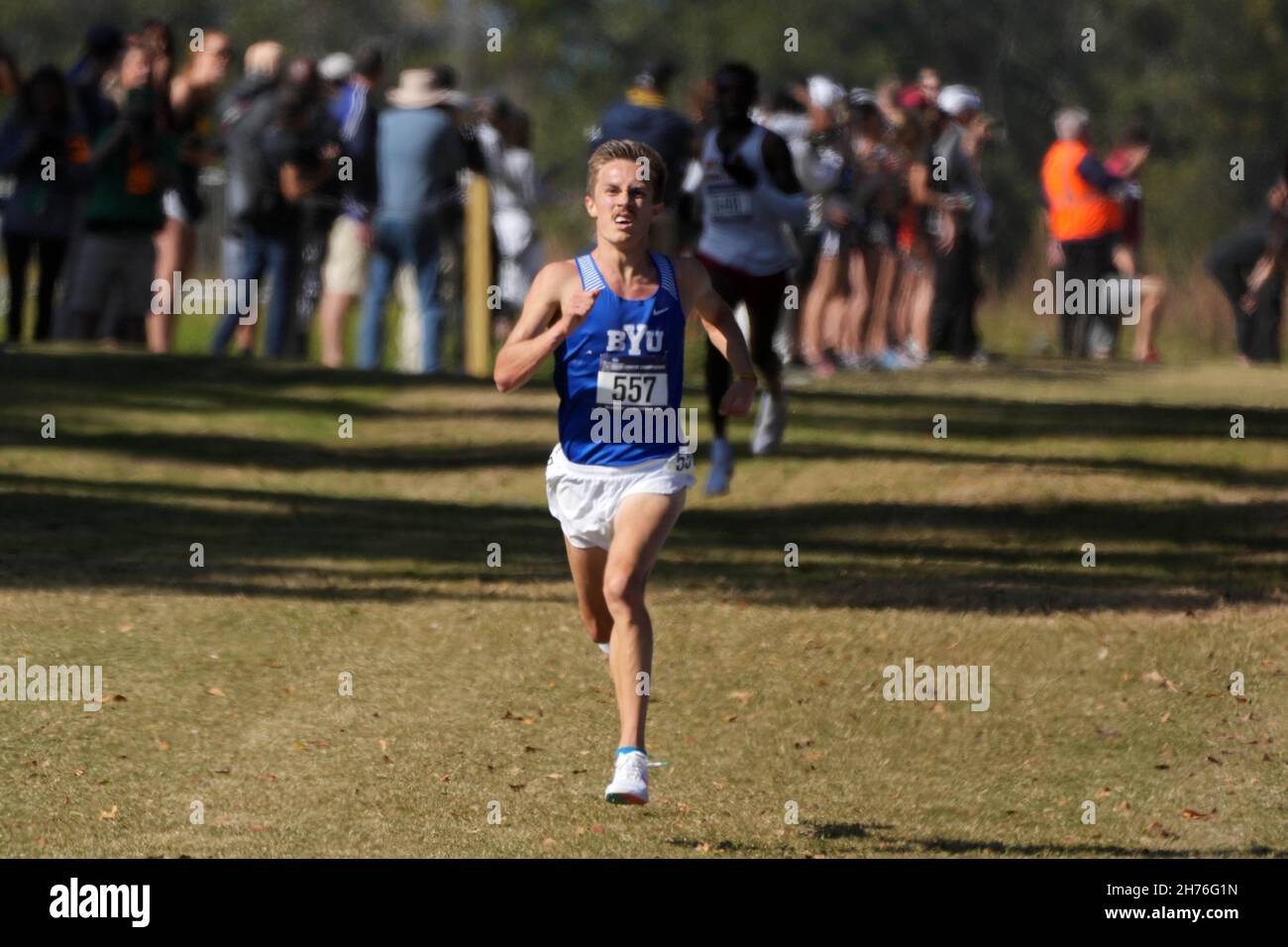 Conner Mantz of BYU wins the men's race in 28:33.1 during the NCAA ...