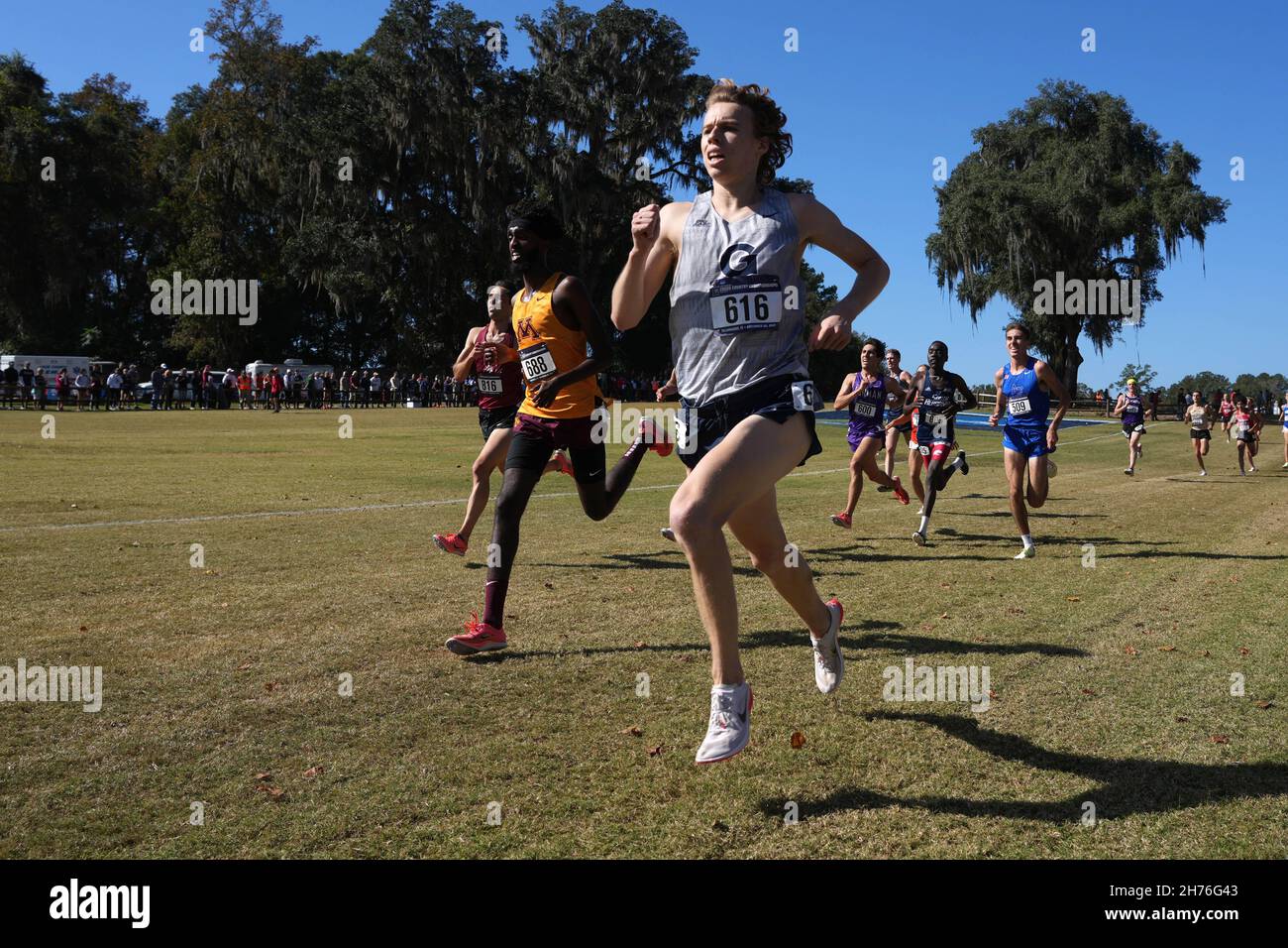 Shea Weilbaker of Georgetown (616) runs in the men's race during the ...