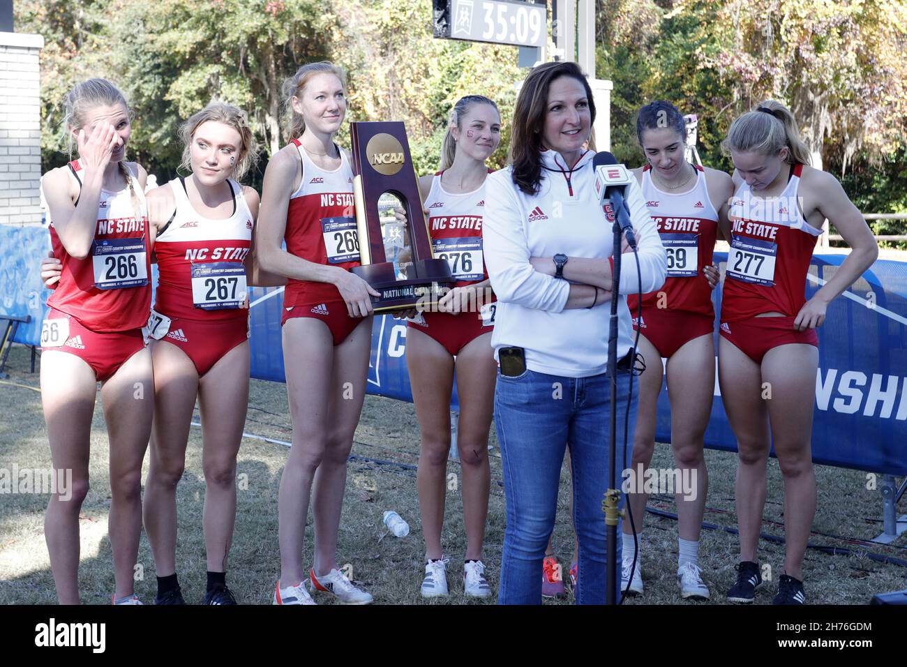 Tallahassee, United States. 20th Nov, 2021. Members of the NC State ...