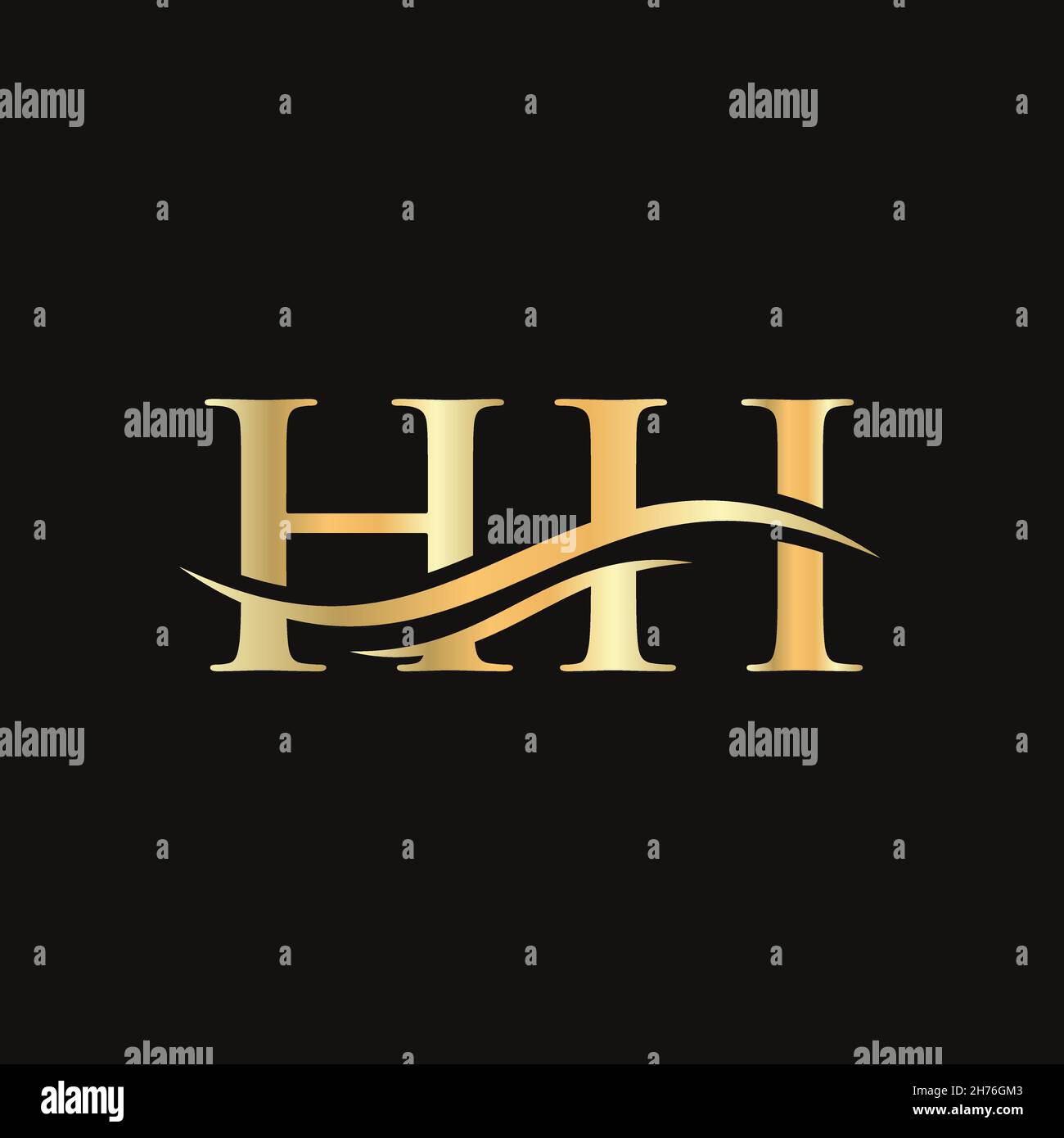 HH Letter Linked Logo for business and company identity. Initial Letter ...