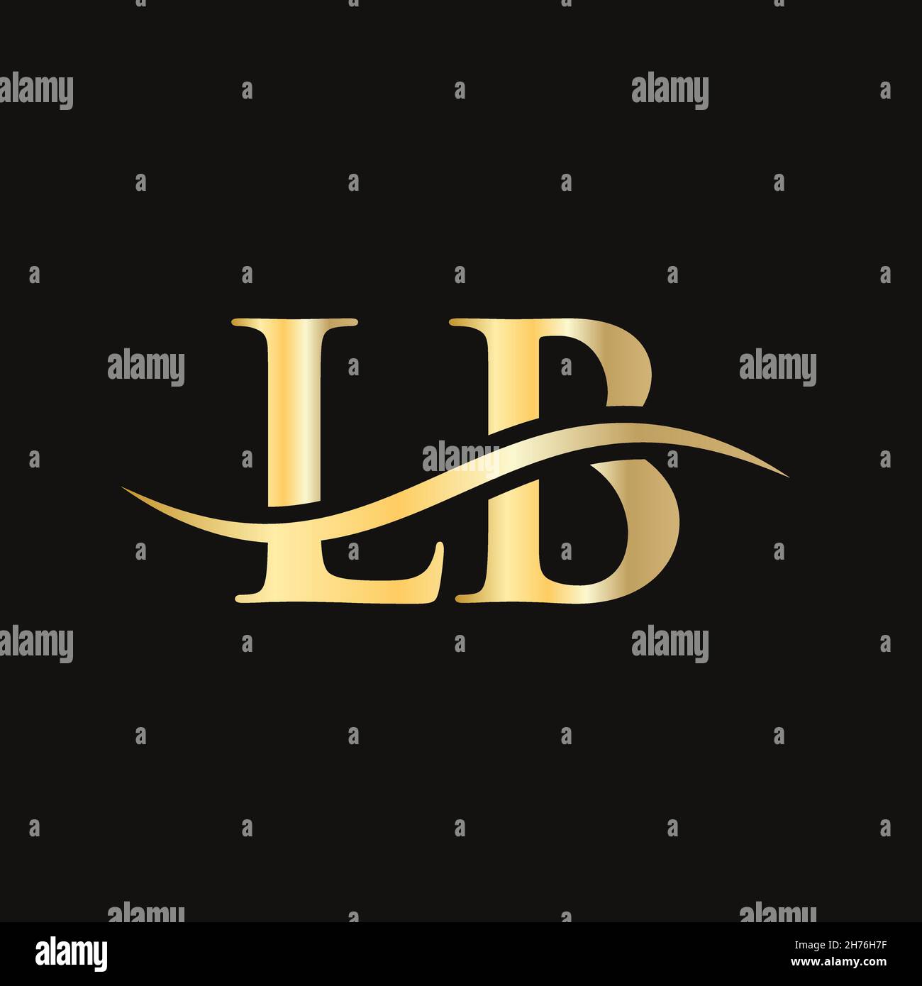 Modern LB Logo Design for business and company identity. Creative LB ...