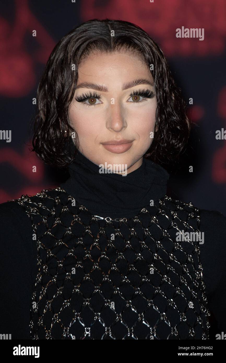 Eva Queen attends the 22nd NRJ Music Awards, on November 20, 2021 in ...