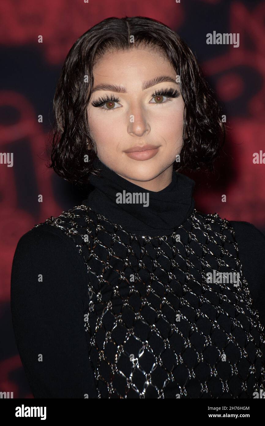 Eva Queen attends the 22nd NRJ Music Awards, on November 20, 2021 in ...