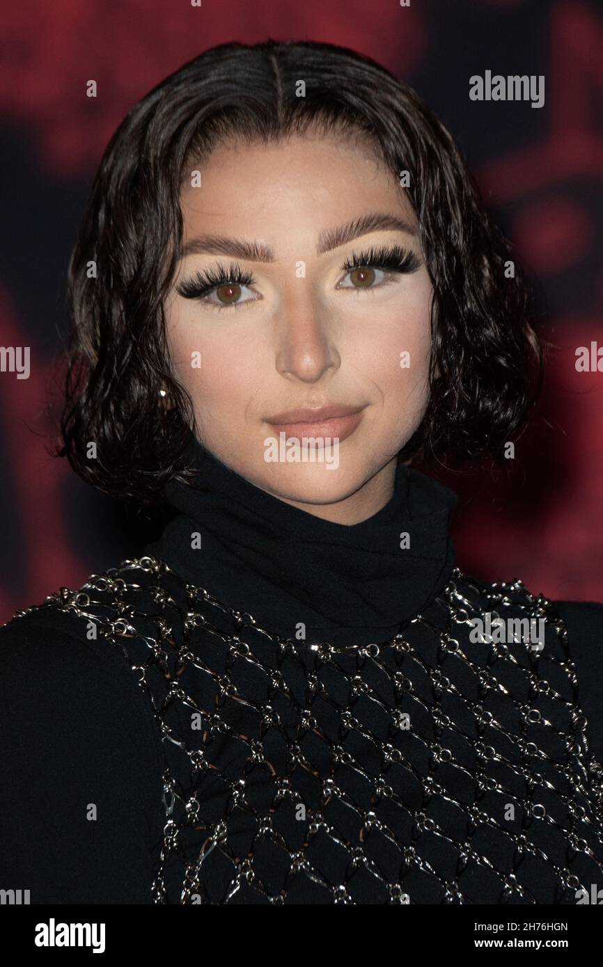 Eva Queen attends the 22nd NRJ Music Awards, on November 20, 2021 in ...