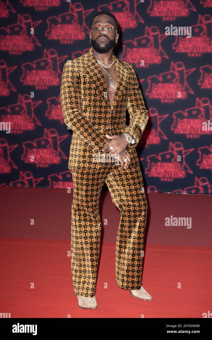 Singer Julien Bouadjie a.k.a. Tayc attends the 22nd NRJ Music Awards ...
