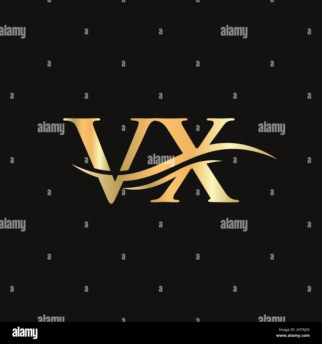 VX letter logo. Initial VX letter business logo design vector template ...