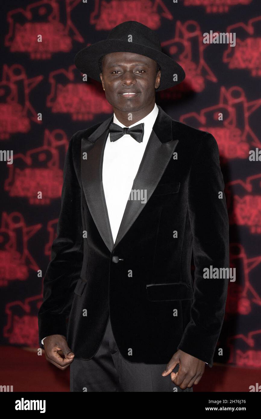 Singer Cephaz attends the 22nd NRJ Music Awards, on November 20, 2021 ...