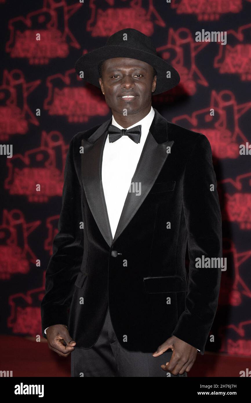 Singer Cephaz attends the 22nd NRJ Music Awards, on November 20, 2021 ...