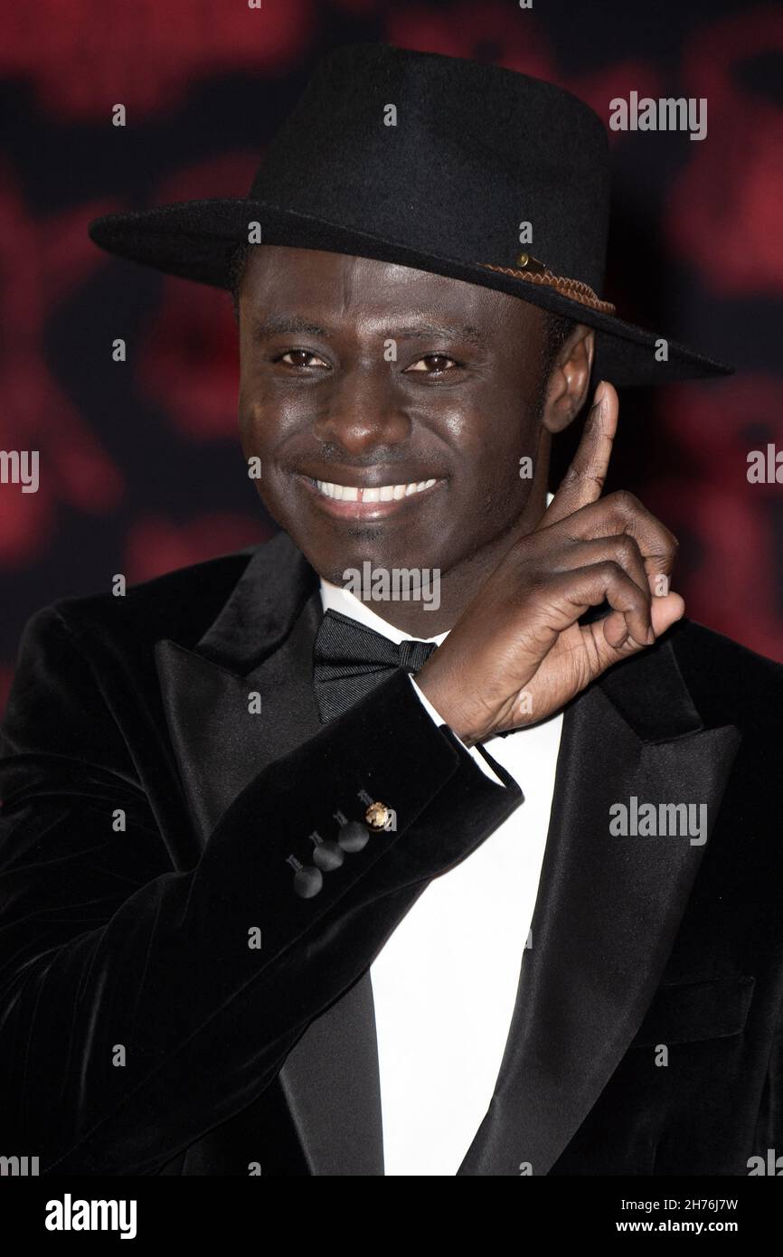 Singer Cephaz attends the 22nd NRJ Music Awards, on November 20, 2021 ...