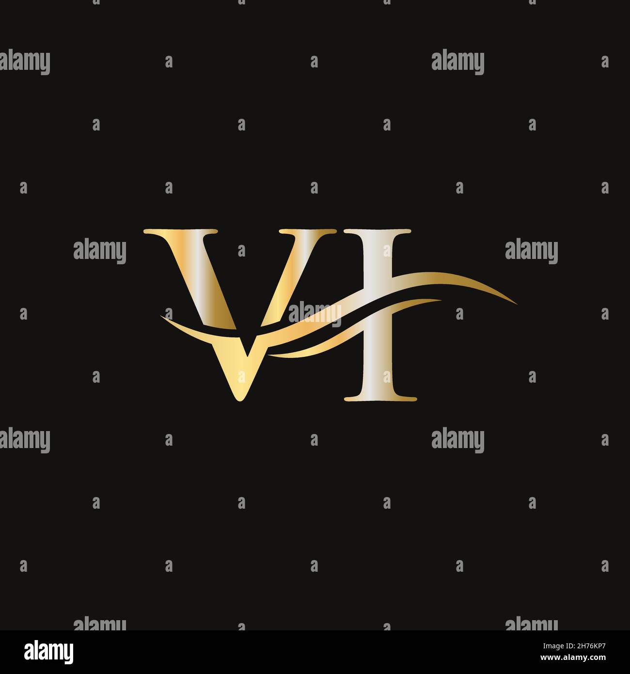 Modern VI Logo Design for business and company identity. Creative VI ...