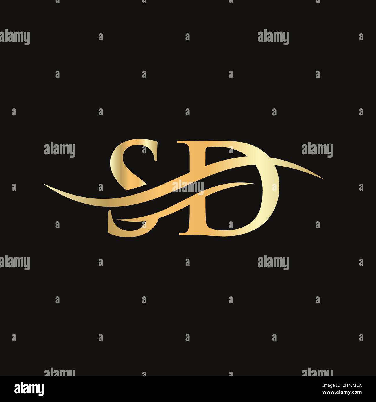 SD logo design. Initial SD letter logo design Stock Vector Image & Art ...