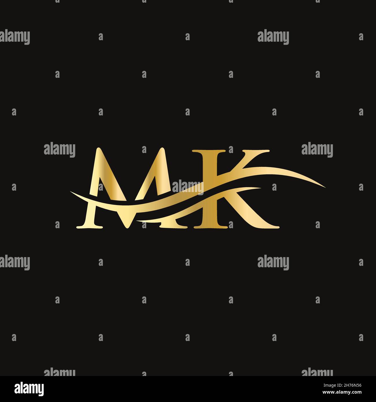 MK letter logo. Initial MK letter business logo design vector template Stock Vector Image & Art ...
