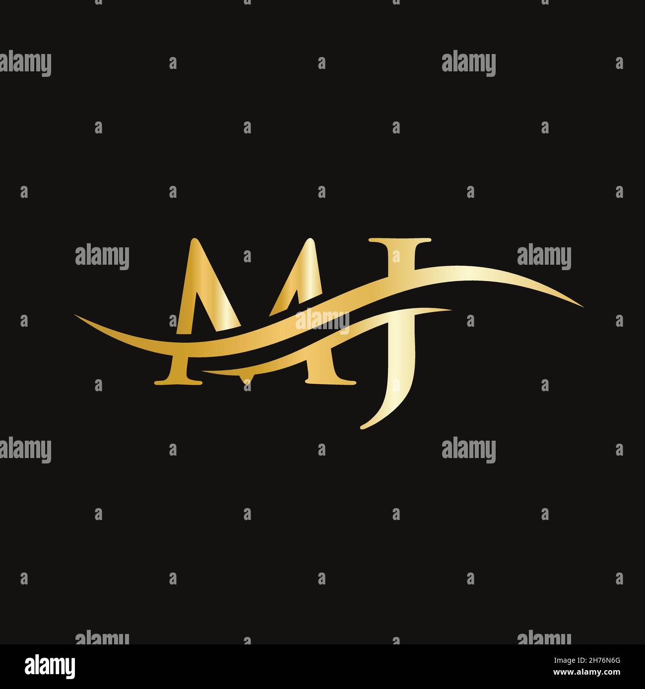 Modern MJ Logo Design for business and company identity. Creative MJ ...