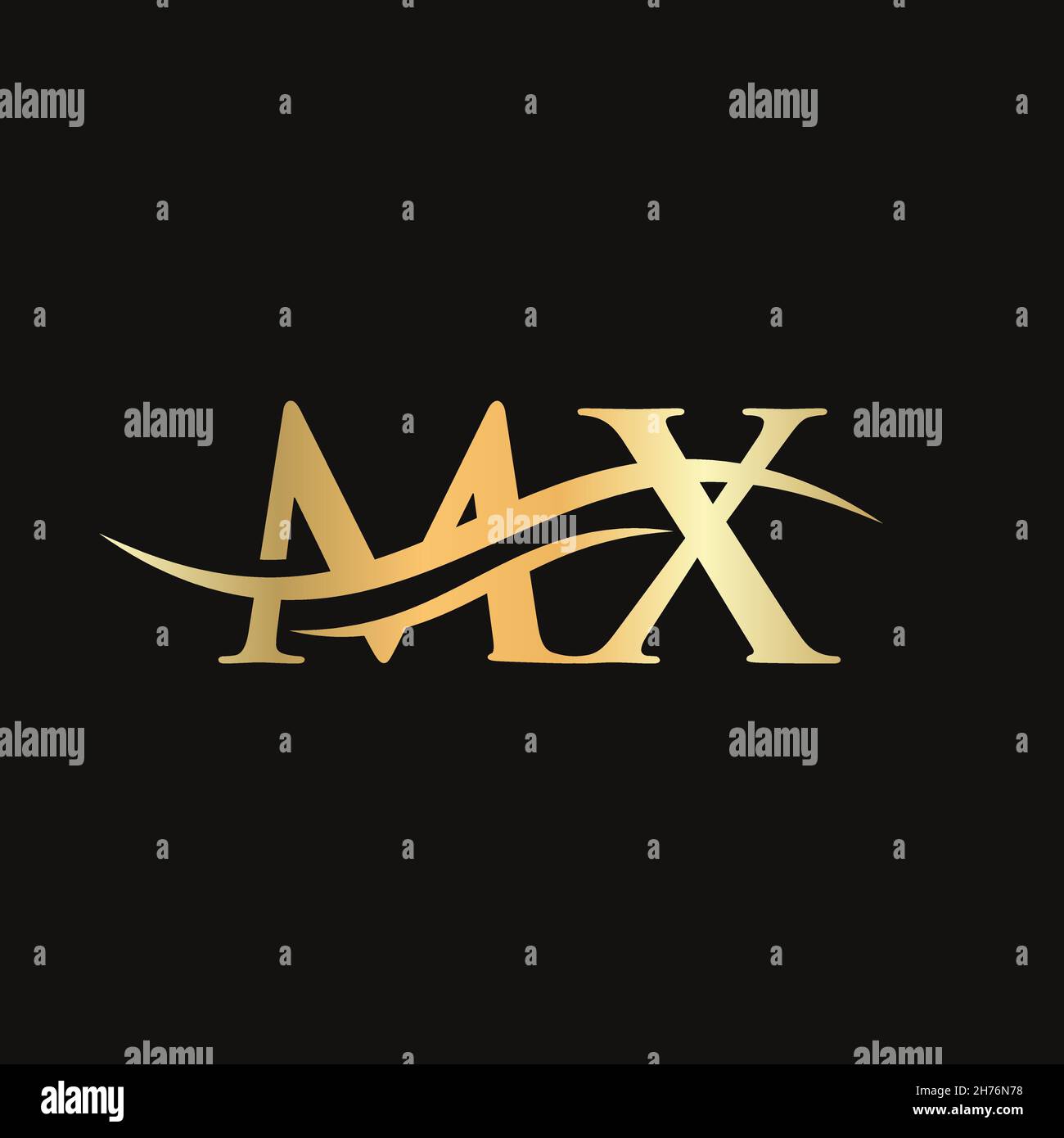 Creative MX letter with luxury concept. Modern MX Logo Design for ...