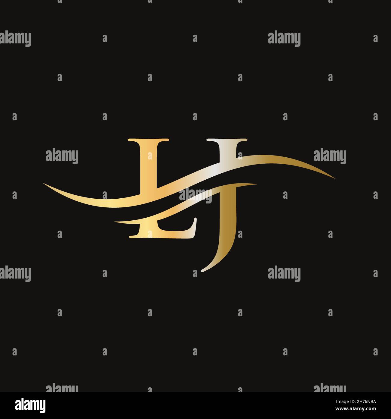 Lj letter logo hi-res stock photography and images - Alamy