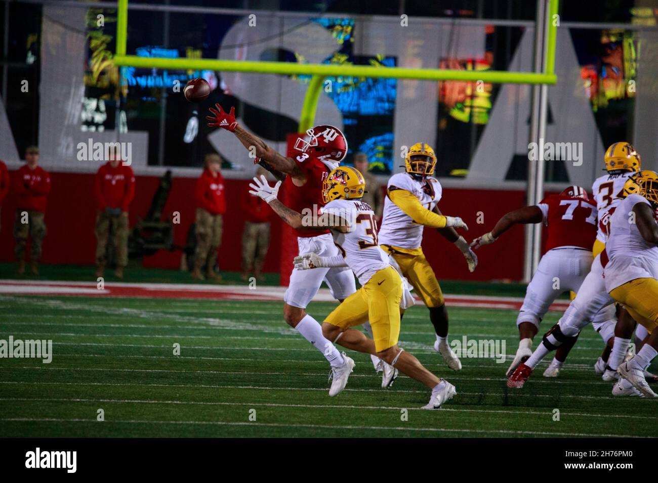 BLOOMINGTON, UNITED STATES - 2021/11/20: Indiana Hoosiers wide receiver ...