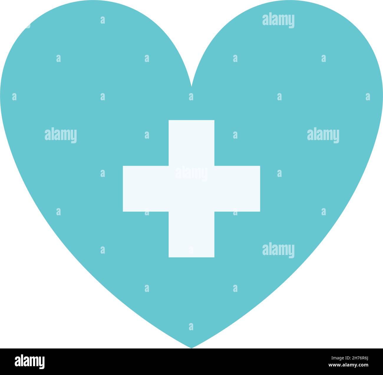 heart with medical cross Stock Vector Image & Art - Alamy