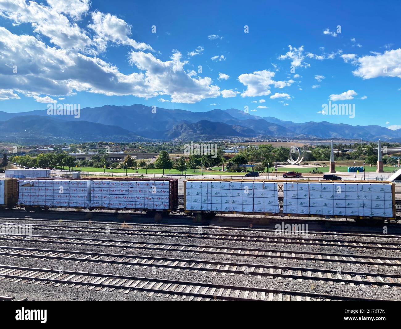 Lumber rail car hi-res stock photography and images - Alamy