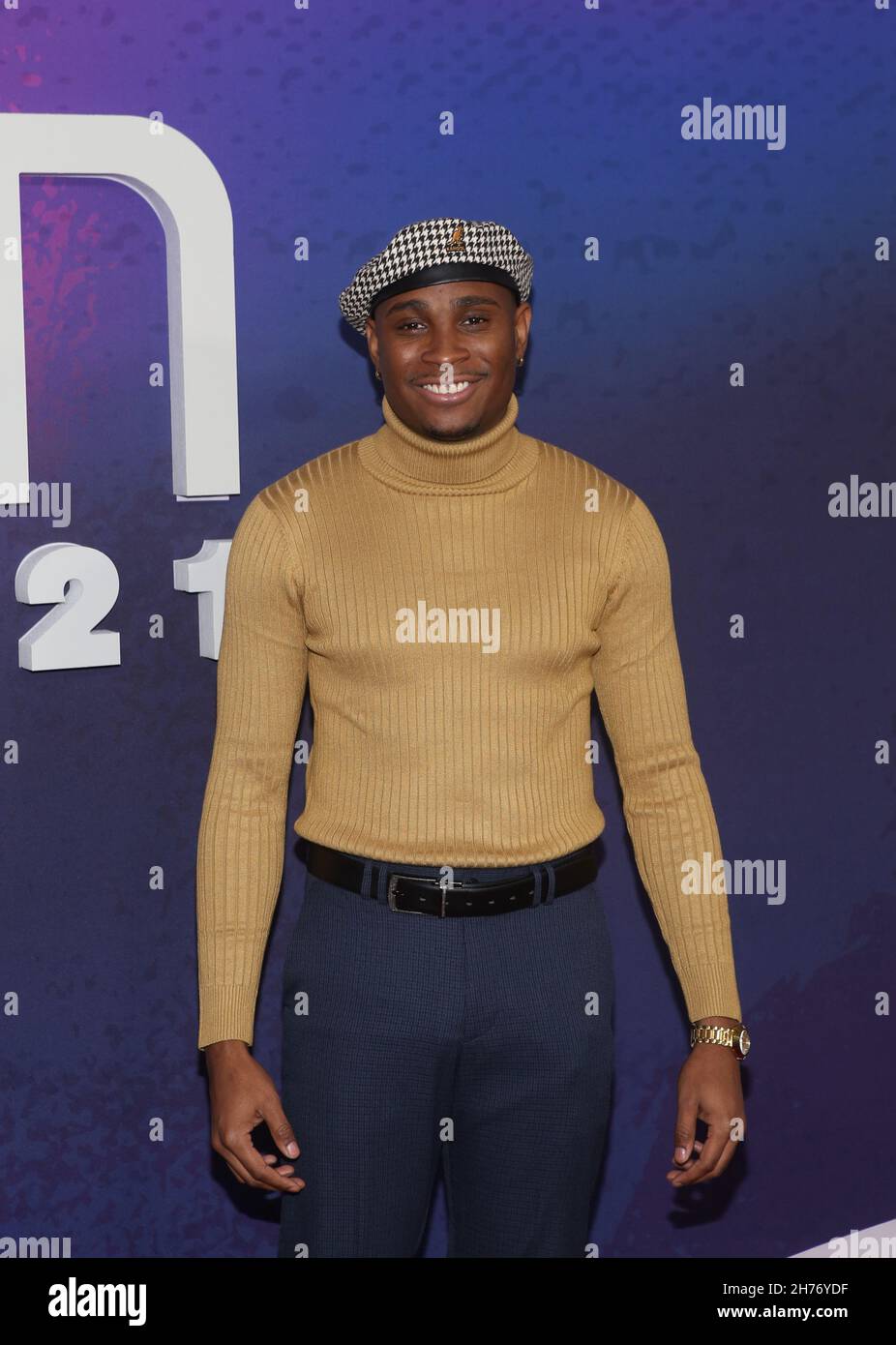 Jordan E. Cooper attends the 2021 SOUL TRAIN AWARDS arrivals red carpet ...