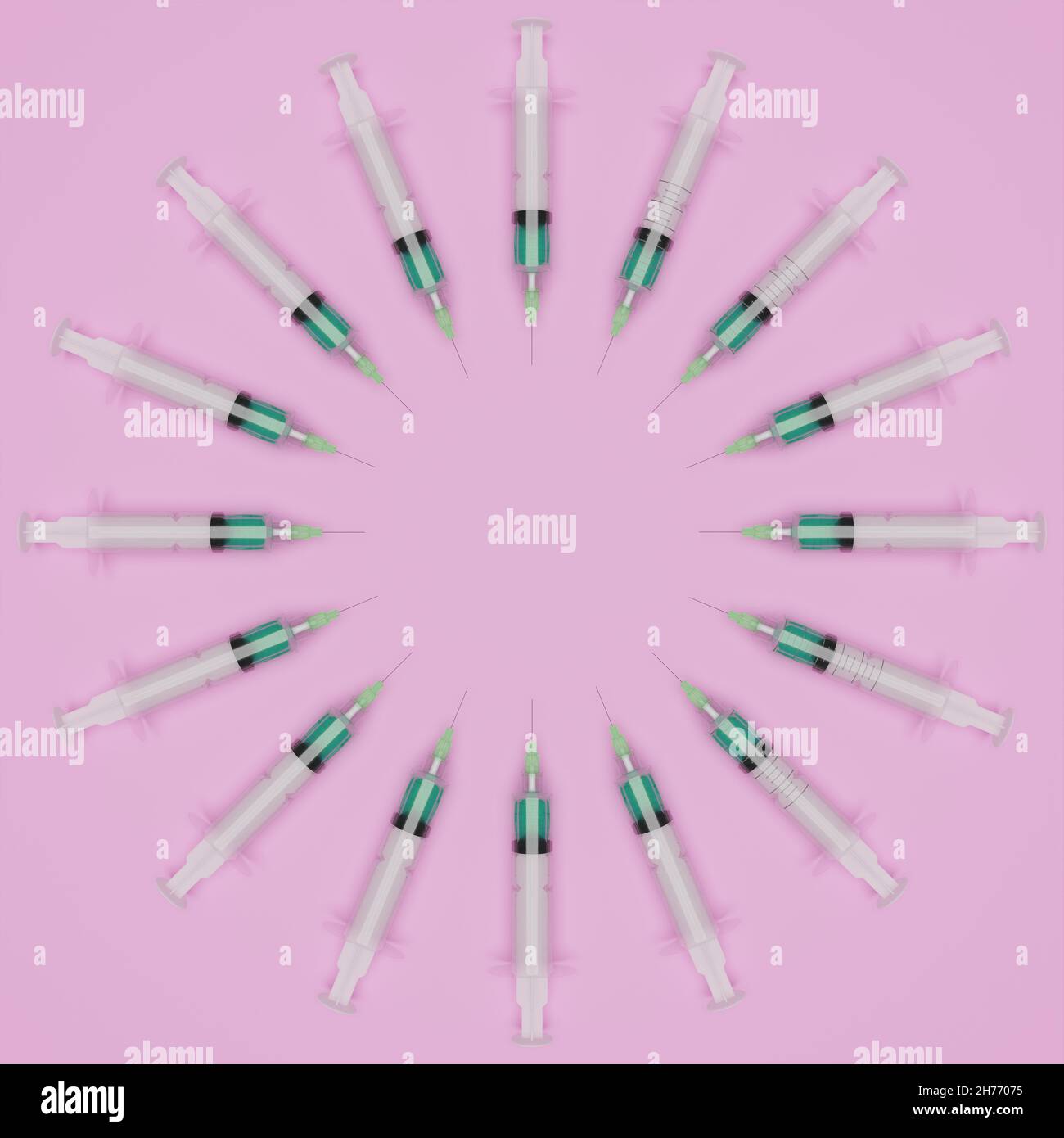 Syringes circle hi-res stock photography and images - Alamy