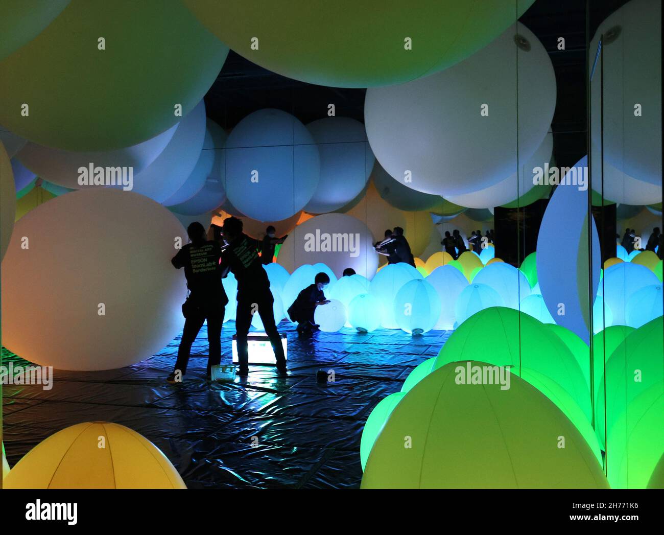 Tokyo, Japan. 19th Nov, 2021. Visionary art installation created by ...