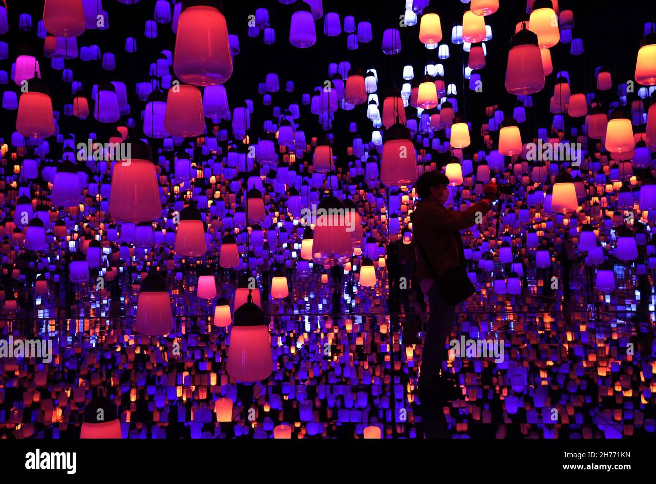 Tokyo, Japan. 19th Nov, 2021. Visionary art installation created by ...