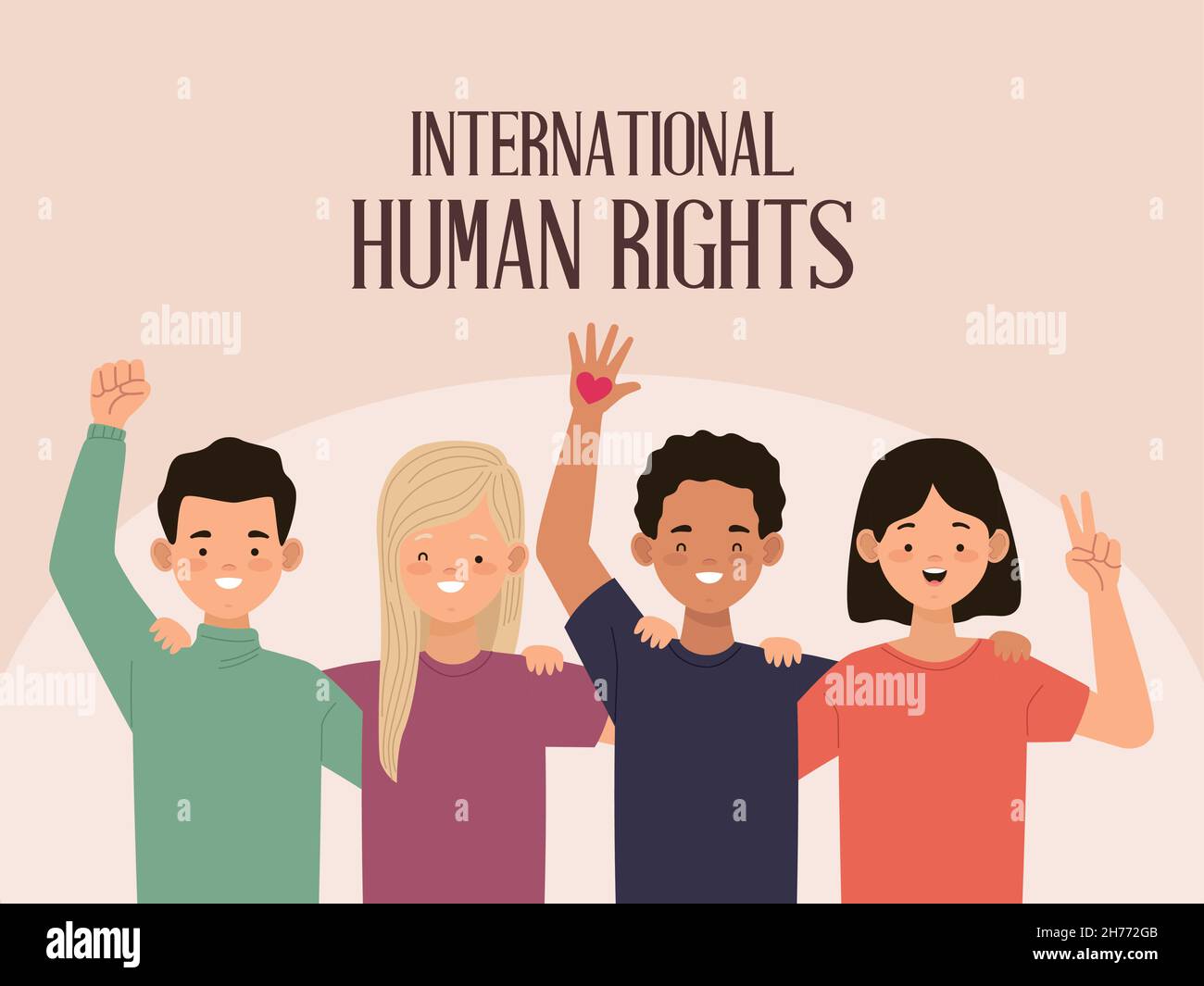 human rights day card Stock Vector Image & Art - Alamy