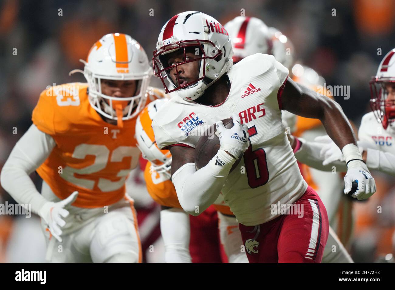 November 20, 2021: Jay'juan Townsend #6 of the South Alabama Jaguars ...