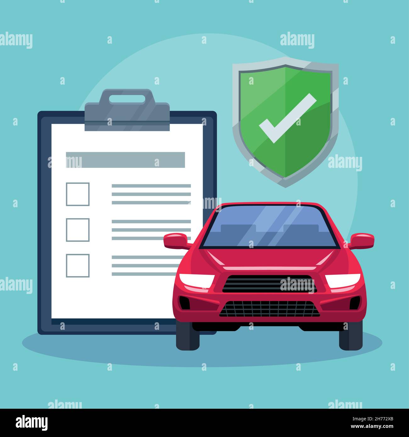 car and checklist Stock Vector Image & Art - Alamy