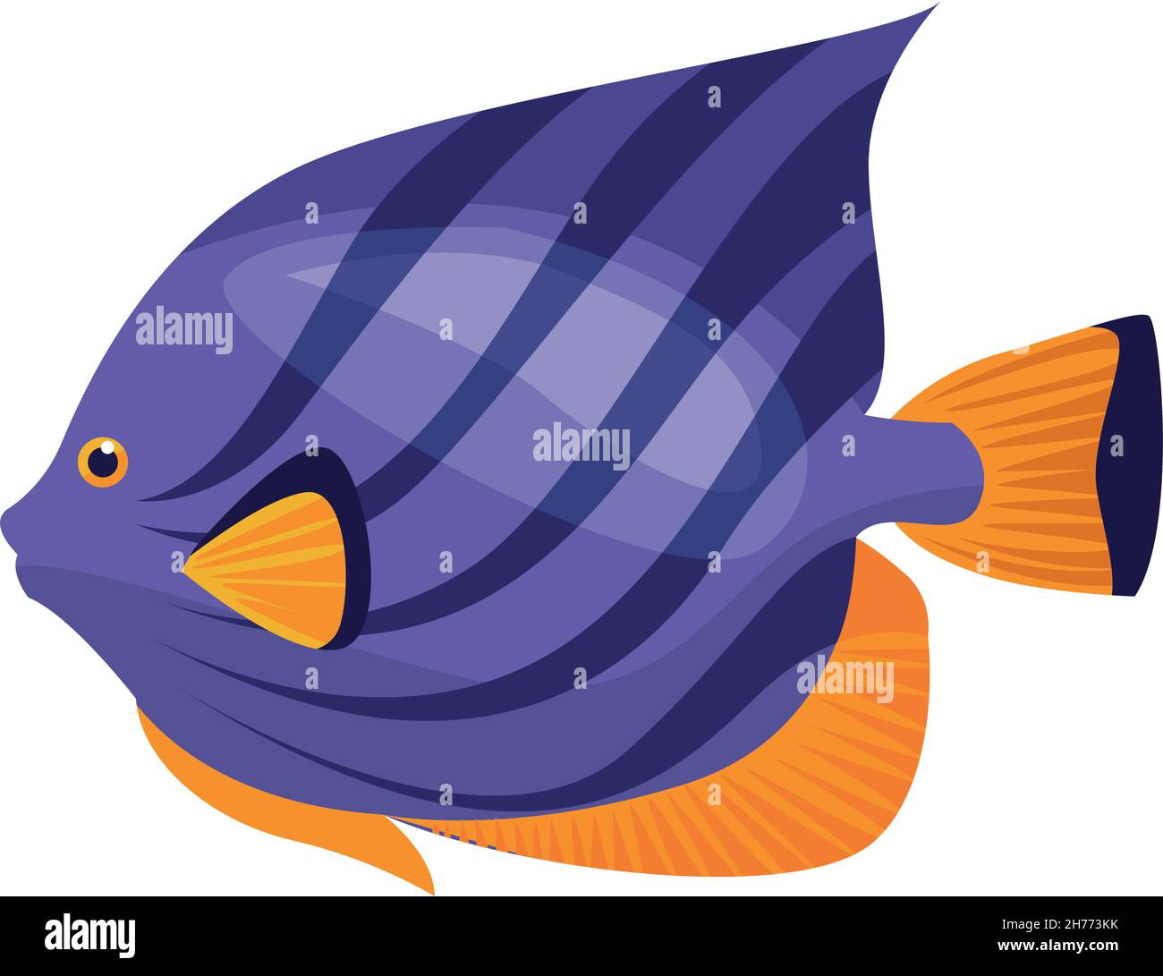 surgeon fish pruple Stock Vector Image & Art - Alamy