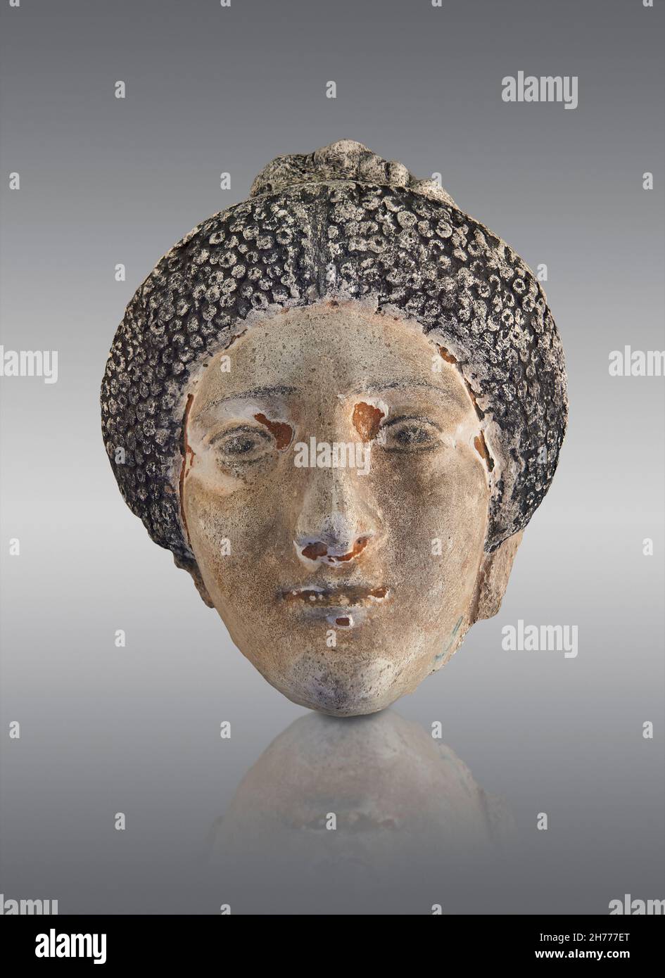 Roman Egyptian death mask, 2nd cent AD. Museum of Fine Arts of Lyon inv ...