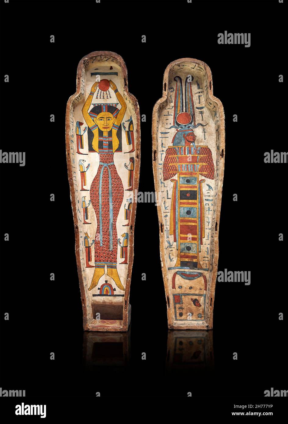 Ancient Egyptian mummy case of Isetemakhbit, 760-526 BC, 26th Dynasty ...